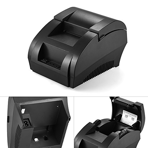 HXBER Thermal Paper, POS-5890K 58mm USB Thermal Printer Receipt Bill Ticket POS Cash Drawer Restaurant Retail Printing