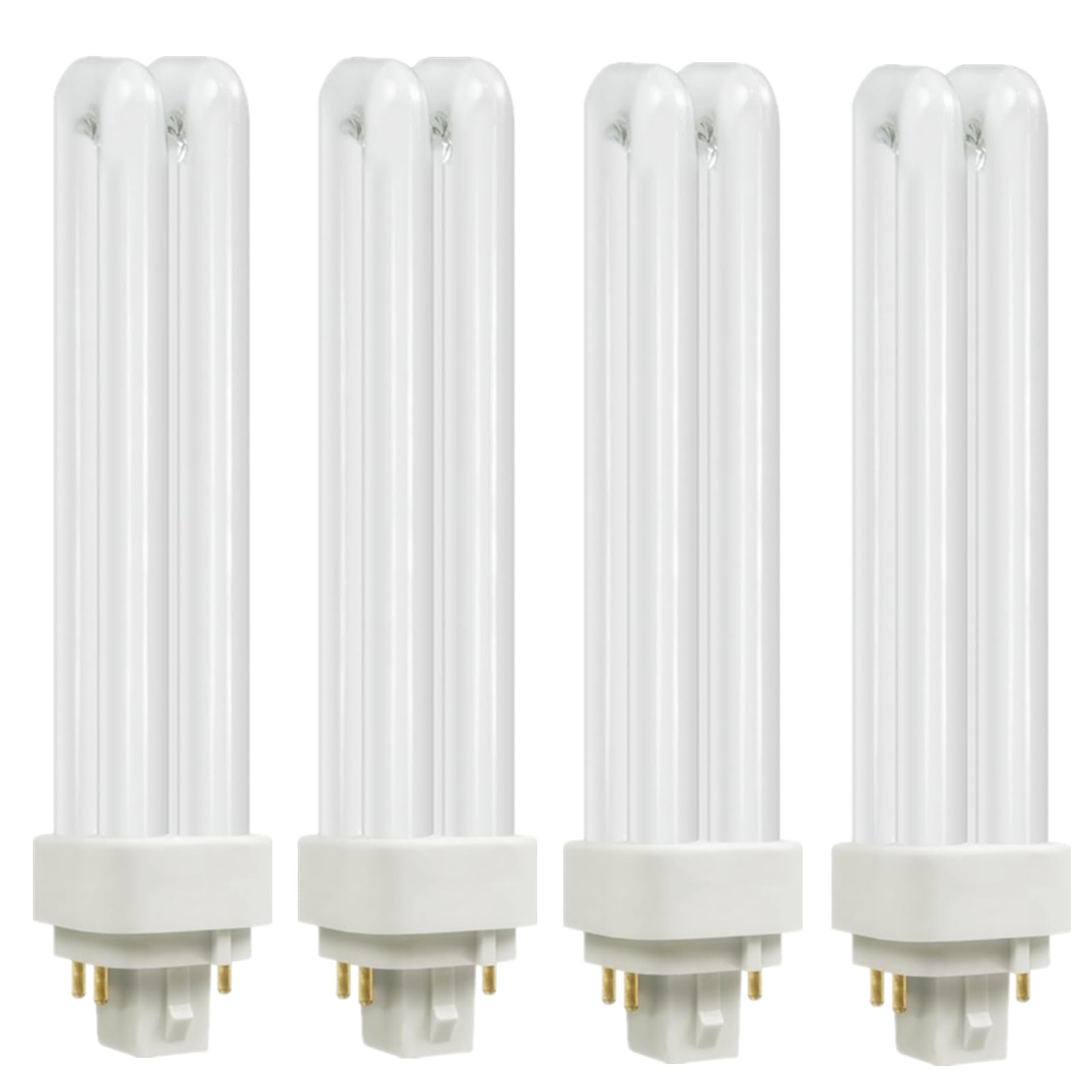 SATZOL 2700K G24Q-2 PLC-18W 827 4 Pin Base Compact Fluorescent Light Bulb, Replacement for Sylvania 20683 and Philips 38329-9 - PL-C 18W/827/4P/ALTO, GE97594 and Satco S6734 (Warm White 2700K)