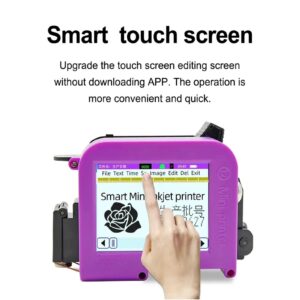 SHJ-XJLJNQ Small Handheld, Mini Inkjet Printer, Portable, Suitable for Production Date, QR Code, Logo Smart Coder Supports Multiple Languages