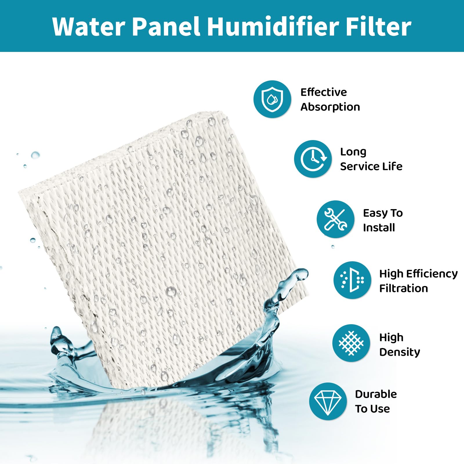 A10 Humidifier Filter Water Panel Replacement for Aprilaire Whole House Humidifier Pad Filters Models 110, 220, 500, 500A, 500M, 550, 550A, 558 Humidifier Wicks Parts & Accessories (Pack of 2)