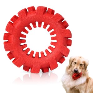 qwkny dog chew toy for aggressive chewers – interactive and tough dog toy for puppies and small dogs, durable tire dog toy perfect for dental health and stress relief