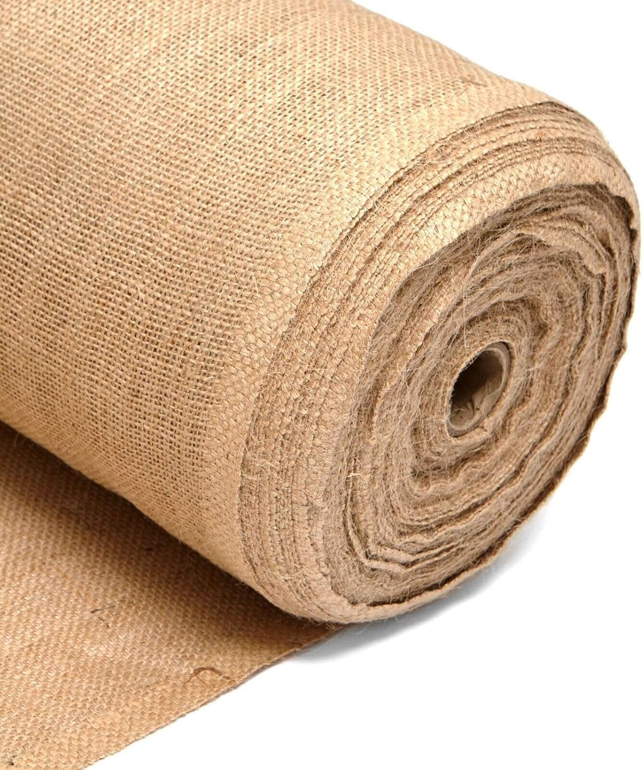 AK TRADING CO. 40" Wide Burlap Fabric 10oz Natural - Heavy Duty 100% Jute Material for Upholstery, Home Décor, Gardening, & Wedding Projects - Eco-Friendly & Biodegradable - 40 Inches x 1 Yard