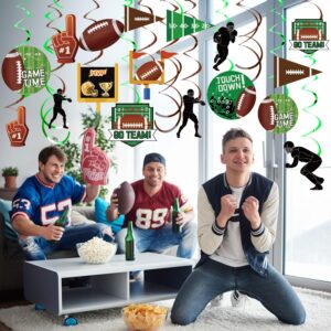 54 PCS Football Party Decorations Football Hanging Swirl for Football Birthday Party Football Game Day Sports Theme Party Supplies