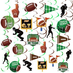 54 pcs football party decorations football hanging swirl for football birthday party football game day sports theme party supplies