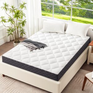 teriste 6 inch full mattress breathable gel-memory foam plus pillowtop mattress, cool and skin-friendly, fiberglass free, mattress in a box, certipur-us® certified, safe and worry-free