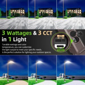 OPENLUX LED Parking Lot Light 150W 120W 90W Adjustable 4500K 5000K 5700K Tunable Up to 22500LM Photocell LED Shoebox Fixture Flood Pole Light Outdoor Field Lighting AC 100-277V