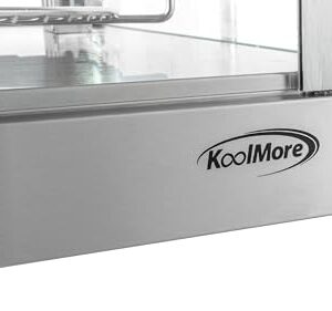 KoolMore 18 in. Commercial Pizza Display Warmer with 4 Rotating Racks in Stainless-Steel (KM-HPD4-18)