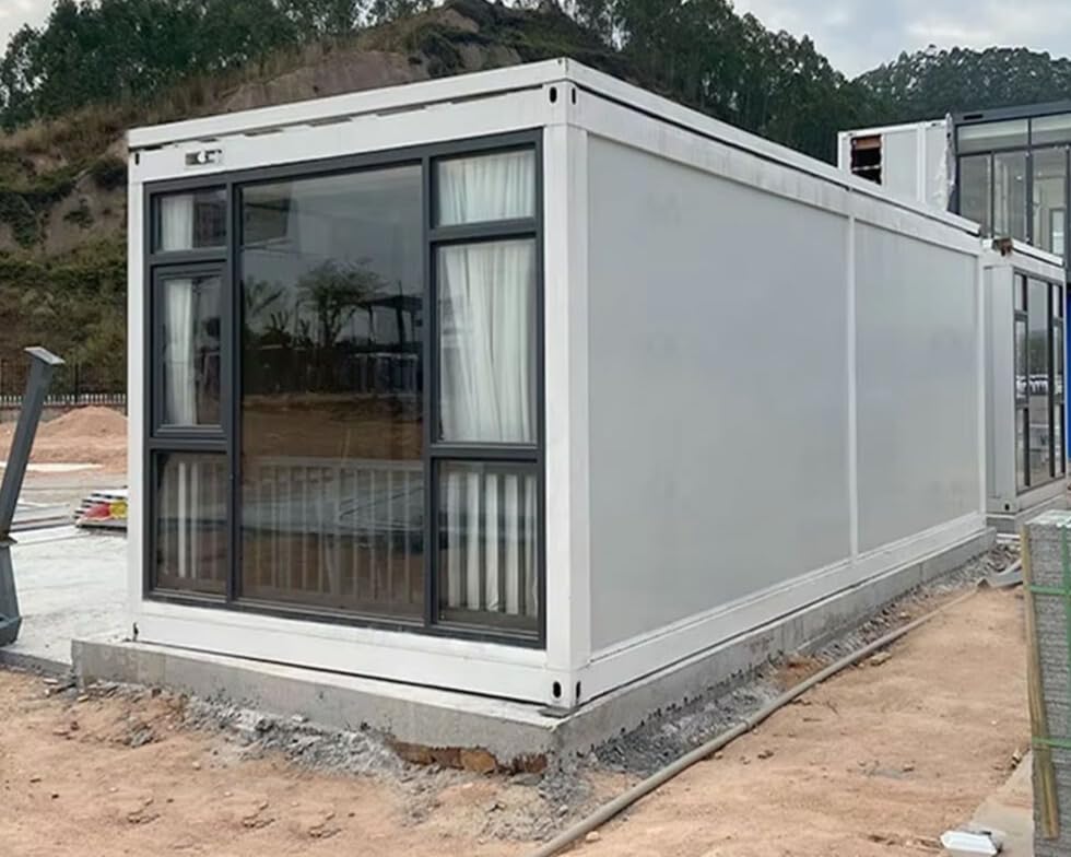 Custom 20x20ft Container Glass House Lawn Bedrooms Garden Bathroom Lounge Patio Storage Living Bnb Loft Yard Office Studio Window Freelance Renting Vacation Fishing Home