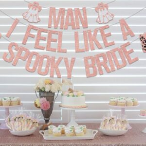 Man I Feel Like A Spooky Bride Banner Cowgirl Themed Halloween Bachelorette Party Decorations Rodeo Themed Bridal Shower Bachelorette Party Decor Supplies Rose Gold