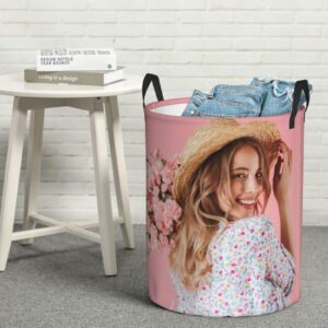 Custom Laundry Hamper For Kids Adults Personalized Dirty Clothes Large Storage Basket Collapsible Customized Waterproof Laundry Baskets With Handle For Bathroom Living Room Bedroom Home Hotel