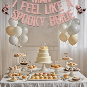 Man I Feel Like A Spooky Bride Banner Cowgirl Themed Halloween Bachelorette Party Decorations Rodeo Themed Bridal Shower Bachelorette Party Decor Supplies Rose Gold