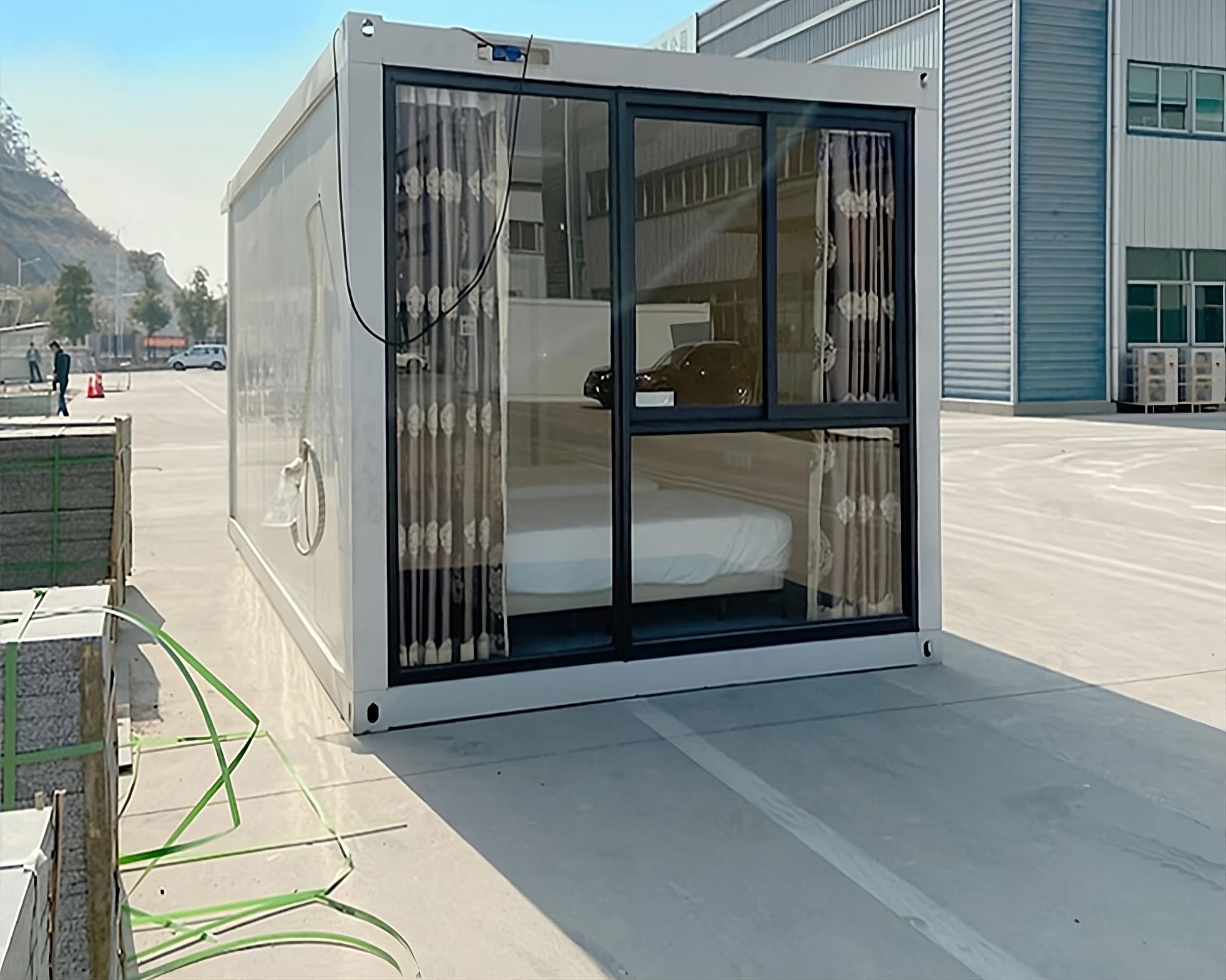 Custom 20x20ft Container Glass House Lawn Bedrooms Garden Bathroom Lounge Patio Storage Living Bnb Loft Yard Office Studio Window Freelance Renting Vacation Fishing Home