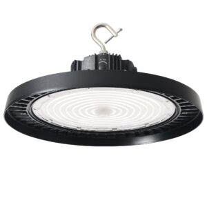 480v ufo led high bay light, 150w/120w/100w wattage selectable, 21000lm (500w hps equiv.) dimmable commercial bay light for shop garage factory warehouse workshop area 277-480v