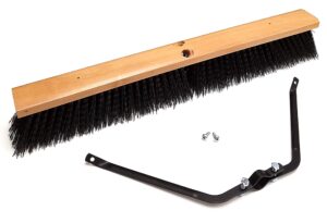 american select tubing 24” rough-surface push broom head with broom brace (case of 12)