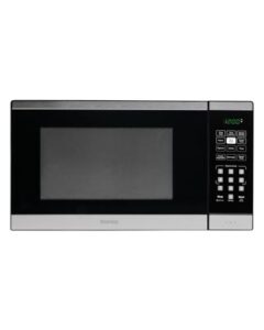 danby dbmw0925bbs 0.9 cu. ft countertop microwave, black and stainless steel