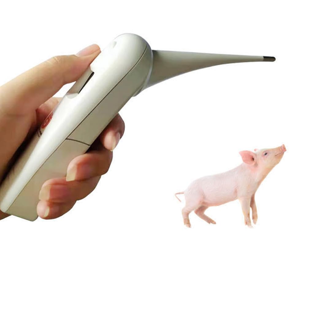 Vdaxvme Digital Pet with LCD Display Quickly Read Temperature for Animals Metal Probe Veterinary Digital