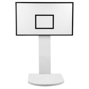 weduspaty trash can holder basketball trash can holder fun throwing pvc stable basketball trash can hoop 12in basketball room decor for home office, excluding trash can