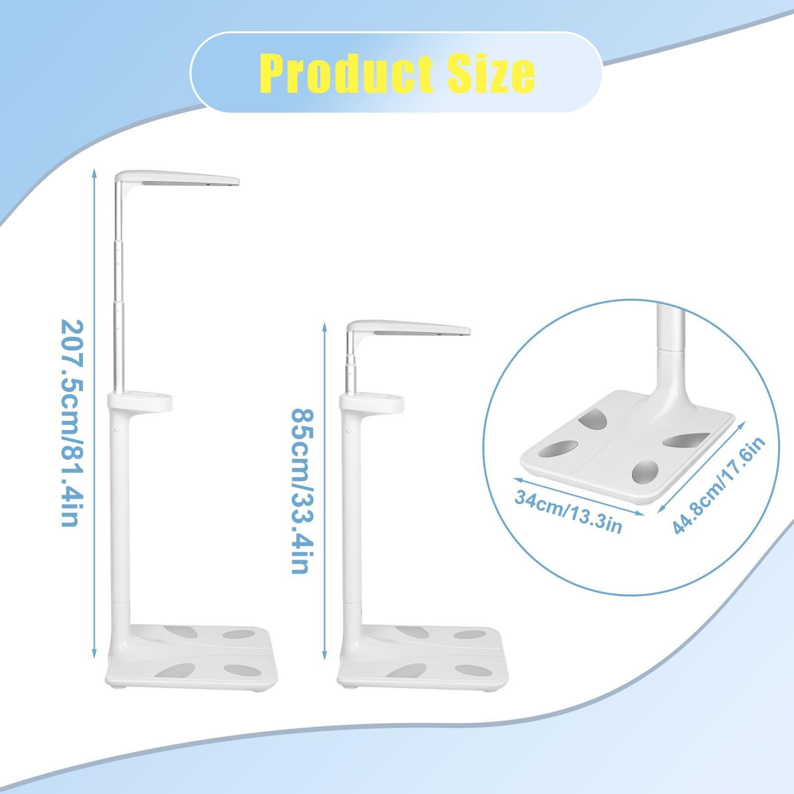 RODIETO Medical Digital Scales, Smart Bluetooth Height and Weight Scale, Professional Physicians Scale with LCD Display, Voice Broadcast, Multifunctional Body Fat Analyzer, BMI Measuring Tool