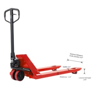 Tory Carrier Pallet Jack, 21" x 48" Forks, 5500lbs Capacity Manual Pallet Trucks Standard Duty Hand Pallet Jacks