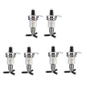 pomojonbi 6pcs 45ml/1.5oz bar butler wall mounted replacement nozzle shot dispenser for revolving liquor bottle holder