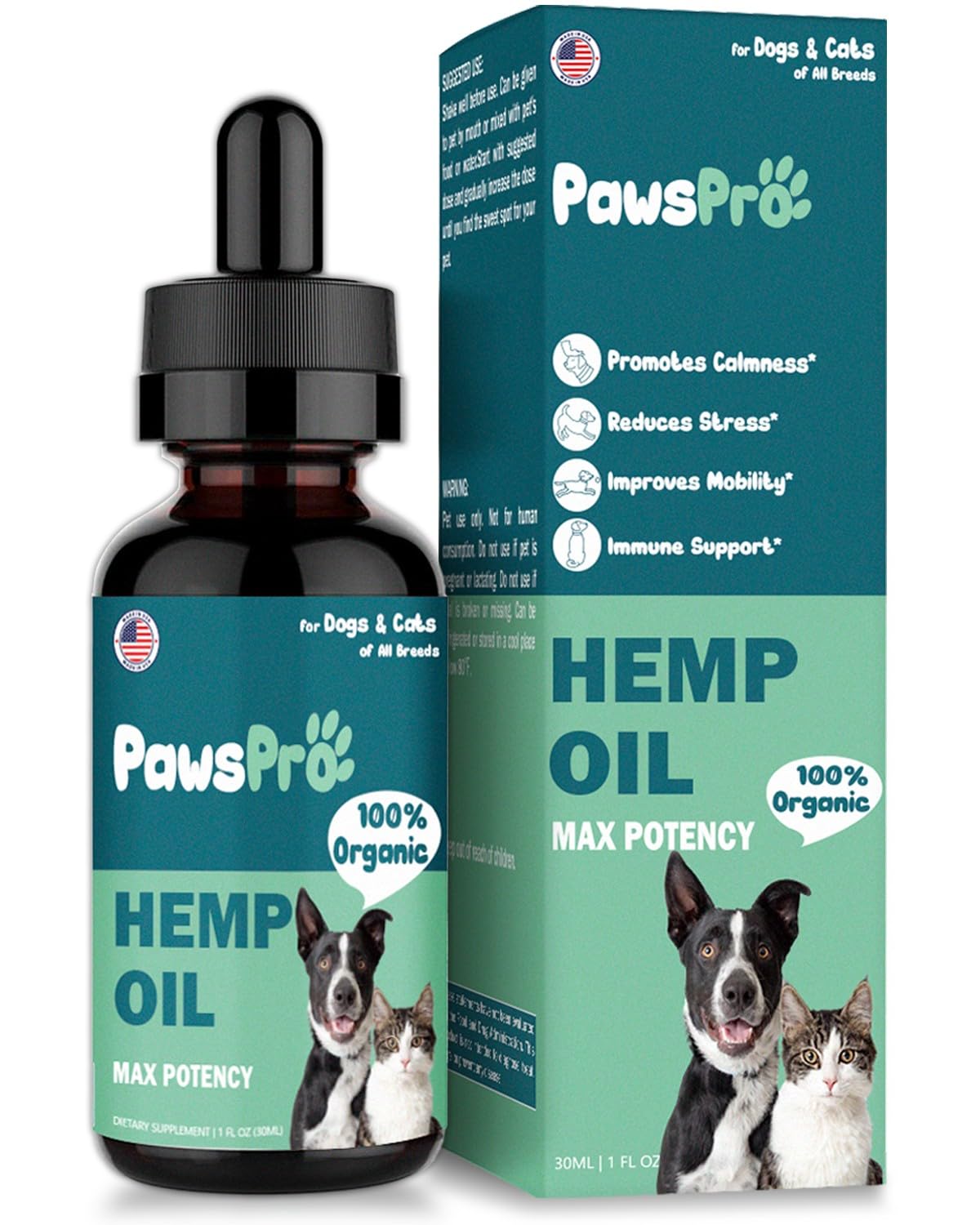 PawsPro Hеmp Оil for Dogs and Cats - Pet Supplement - VZZ081