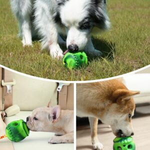 Joytale Dog Enrichment Toys, Treat Dispensing Dog Toys for Aggressive Chewers, Fillable Dog Chew Toys with Frozen Mold, Skull Design Dog Toys with Rope, Dog Toys to Keep Them Busy