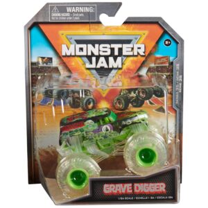 monster jam, official grave digger monster truck, die-cast vehicle, 1:64 scale, kids toys for boys ages 3 and up