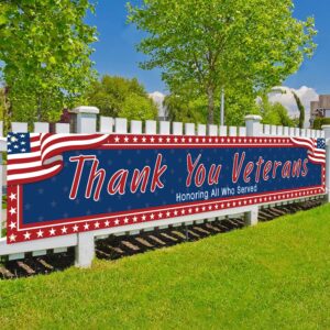 thank you veterans banner, veterans day decorations outdoor, veterans day banner, veterans day yard sign, patriotic veterans day outdoor banner