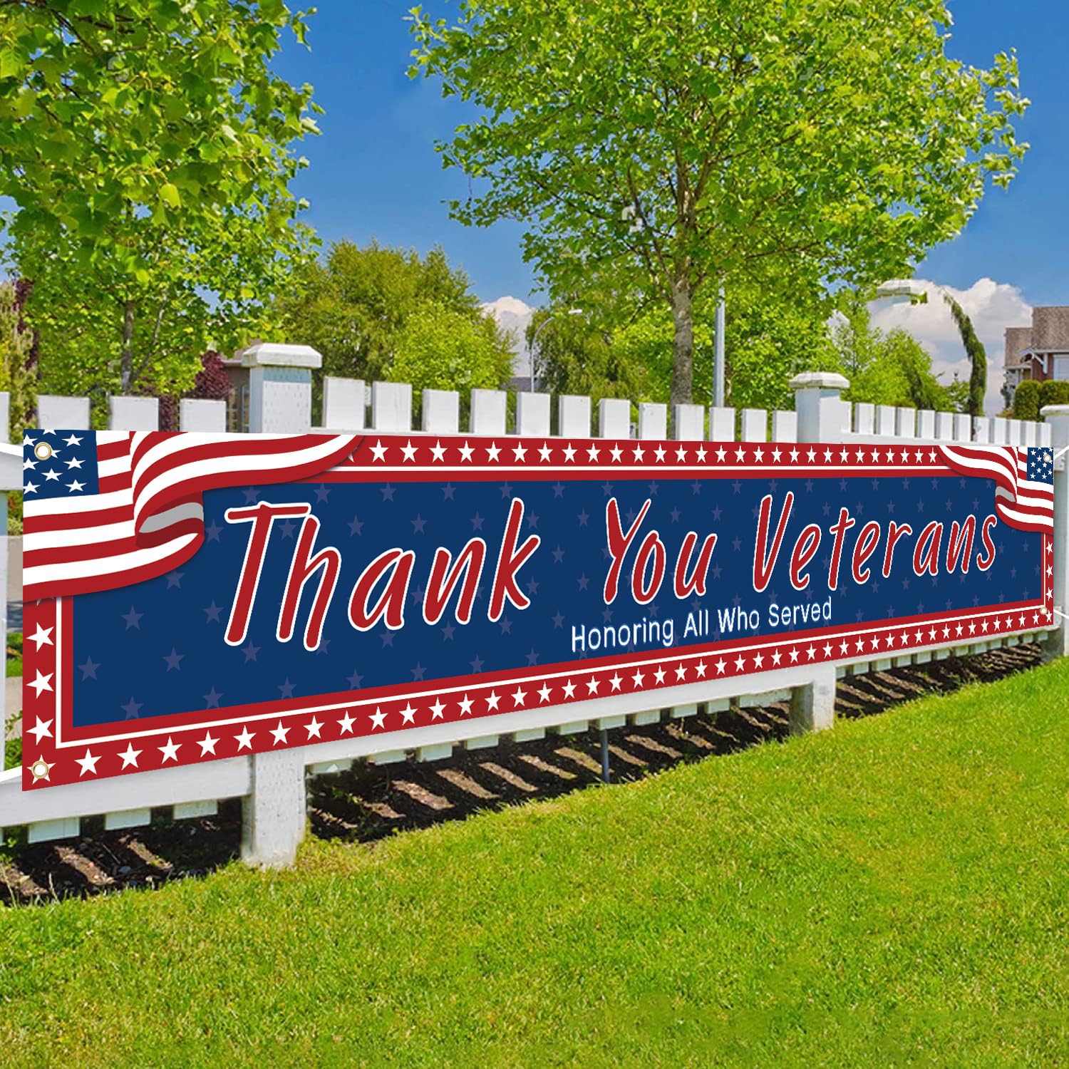 Thank You Veterans Banner, Veterans Day Decorations Outdoor, Veterans Day Banner, Veterans Day Yard Sign, Patriotic Veterans Day Outdoor Banner