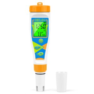 ciztada ph meter for water digital ec and ppm meter for hydroponics nutrient 4 in 1 ph ec tds temperature tester with large display for indoor plant grow dwc setup aeroponic pool aquarium