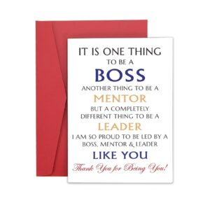 bosses day gifts for women men funny boss day gifts for him her greeting cards thank you cards with envelopes for boss female mentor leader supervisor boo basket birthday christmas halloween gifts