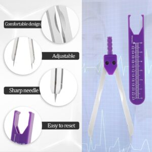 EKG Caliper ECG Caliper Electrocardiogram Divider for Nursing，Electrocardiographs Measuring Tool for Doctors, Nurses, Medical Student - Purple