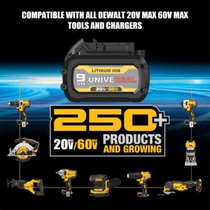 9.0Ah Battery for DEWALT 20V/60V max Battery DCB609 2-Pack