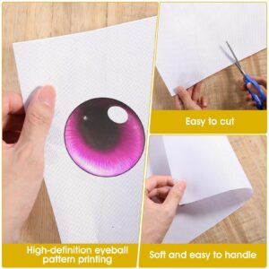 Fursuit Eye Mesh Waterproof Plastic Mesh Canvas Sheet 0.2mm Thick White Printable PVC Mesh for Mask Eyes Furries Cosplay Props Sculpting Fursuits Decor Craft Making 30cmx1m Hole 0.5mm