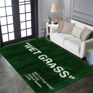 keep off area rug green rugs modern home decor polyester carpet 3d printed large pop rug for game room bedroom living room non-slip floor mat 3.3' x 5'