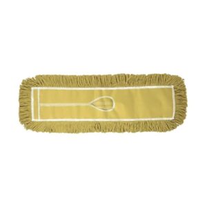 24 Inch Yellow Dust Mop with Metal Handle and 24 Inch Dust Mop Refill Bundle - 2 Mop Sets and 4 Refills