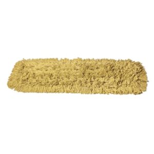 24 Inch Yellow Dust Mop with Metal Handle and 24 Inch Dust Mop Refill Bundle - 6 Mop Sets and 6 Refills