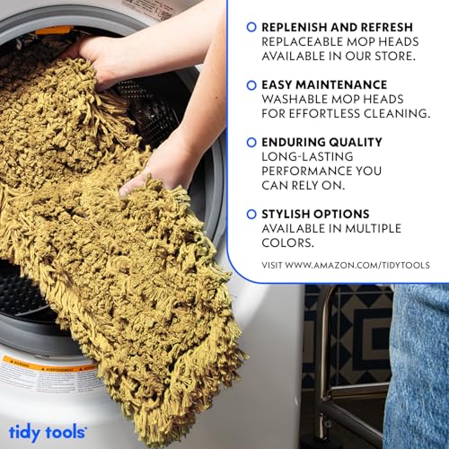 24 Inch Yellow Dust Mop with Metal Handle and 24 Inch Dust Mop Refill Bundle - 6 Mop Sets and 6 Refills