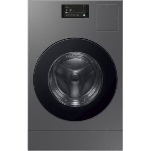 samsung wd53dba900hz bespoke 5.3 cu. ft. dark steel front load all-in-one washer/dryer combo