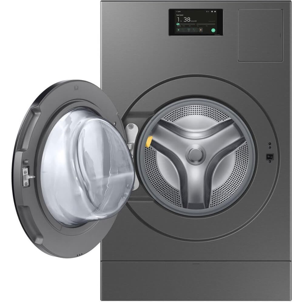 SAMSUNG WD53DBA900HZ Bespoke 5.3 Cu. Ft. Dark Steel Front Load All-in-One Washer/Dryer Combo