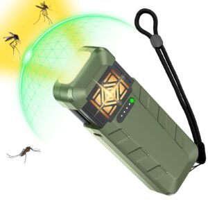 frogoom portable mosquito repeller electric flashlight 329°f heating 20-hour 30 ft zone of protection rechargeable mosquito repellent outdoor patios camping hiking with 12 mosquito repellent refills