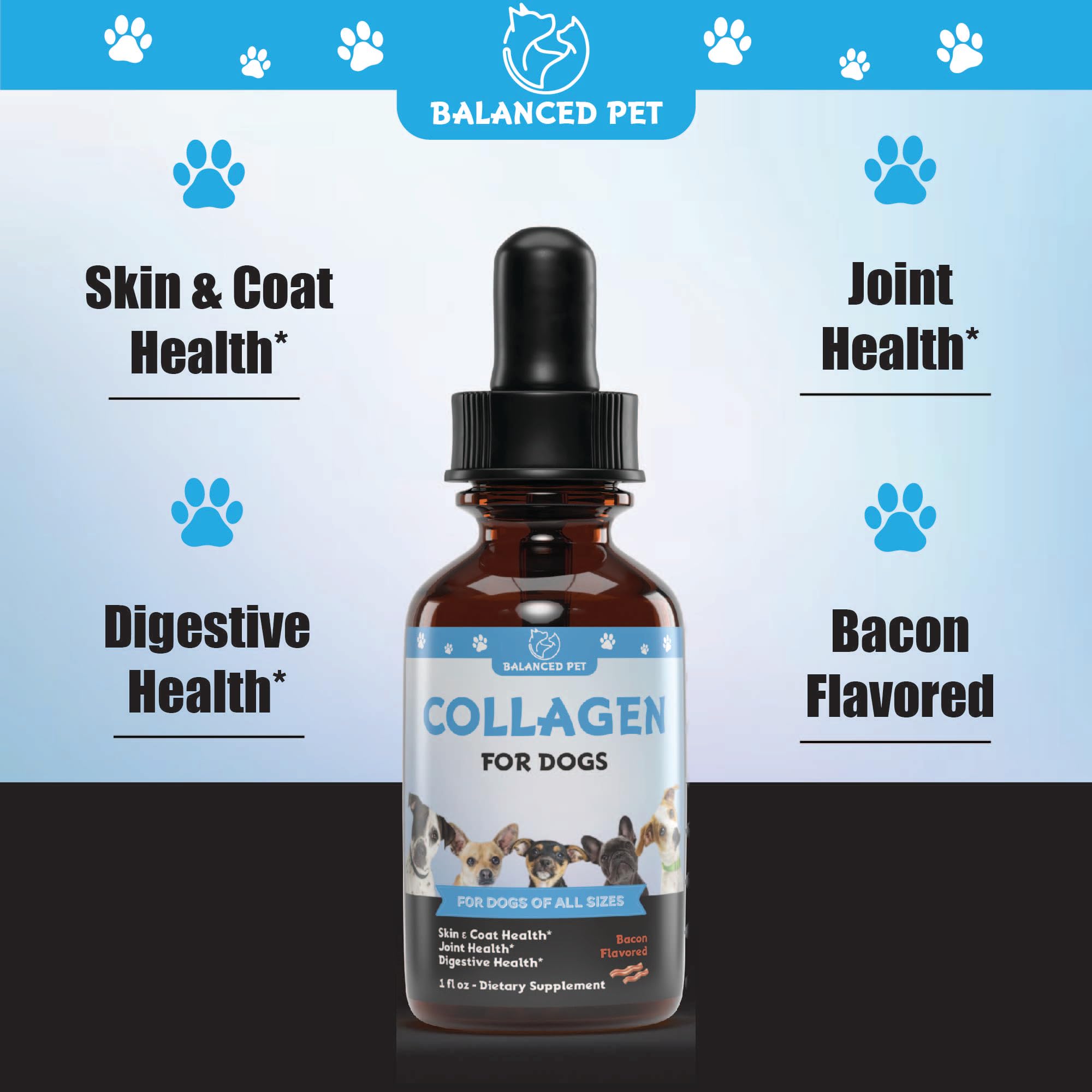 Liquid Collagen for Dogs : Collagen for Dogs : Dog Liquid Collagen : Dog Collagen : Dog Collagen Drops : Daily Collagen for Dogs : Collagen Dog : Collagen Dogs : Collagen Drops for Dogs : 1 fl oz