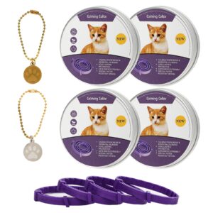 eon snugglemates calming collar for cats, long-lasting pheromone collar helps calm cats for 30 days, reduces stress, helps calm cats from anxiety, loud noises, and separation, 1 count (purple)