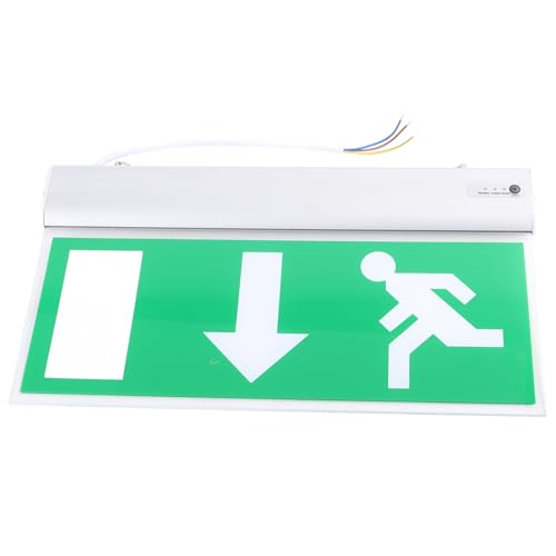 Emergency Exit Sign, LED Exit Sign, Exit Sign with Emergency Lights, Safety Indicator Lamp for Hotel Shopping Malls Supermarkets Hospital