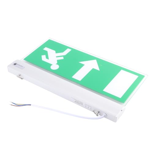 Emergency Exit Sign, LED Exit Sign, Exit Sign with Emergency Lights, Safety Indicator Lamp for Hotel Shopping Malls Supermarkets Hospital