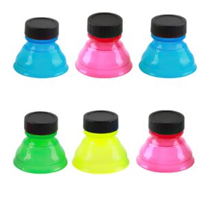 6 pcs plastic soda can cap, reusable soda can drink lids for beer carbonated drinks and other canned beverages