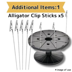 Tamiya 74522 Spray Work Painting Stand Set & Tamiya Masking Tape 40mm & Alligator Clip Sticks 5 Pcs Set Painting Starter Set