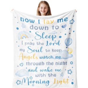 baptism gifts for girl/boys, baptism favors throw, girls baptismal gift, christening gifts for girls/boys, christian gifts soft throw, christian prayer blanket 50"x40"