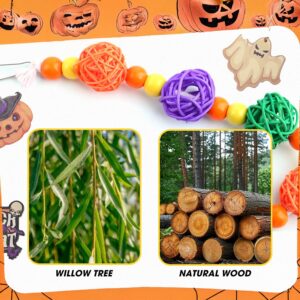 Abizoo Guinea Pig Toys Halloween, Chinchilla Toys Rabbit Toys Teeth Care Improve Pets Dental Health for Chinchillas Hamsters Rat Small Animals Playing Teeth Grinding Indoor Outdoor