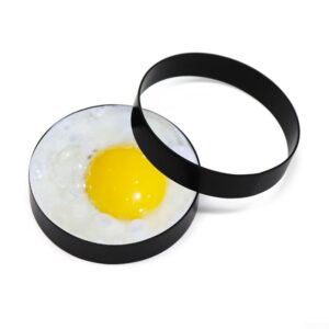 8 pack eggs rings, stainless steel egg cooking rings, non-stick egg patty maker, pancake for frying eggs and omelet pancakes, burgers